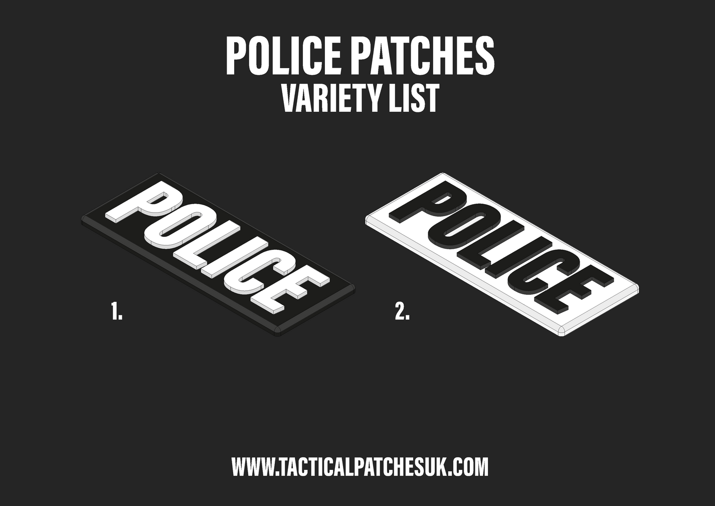 Police Text Velcro Patch - Law Enforcement Velcro Patch – tacticalpatchesuk