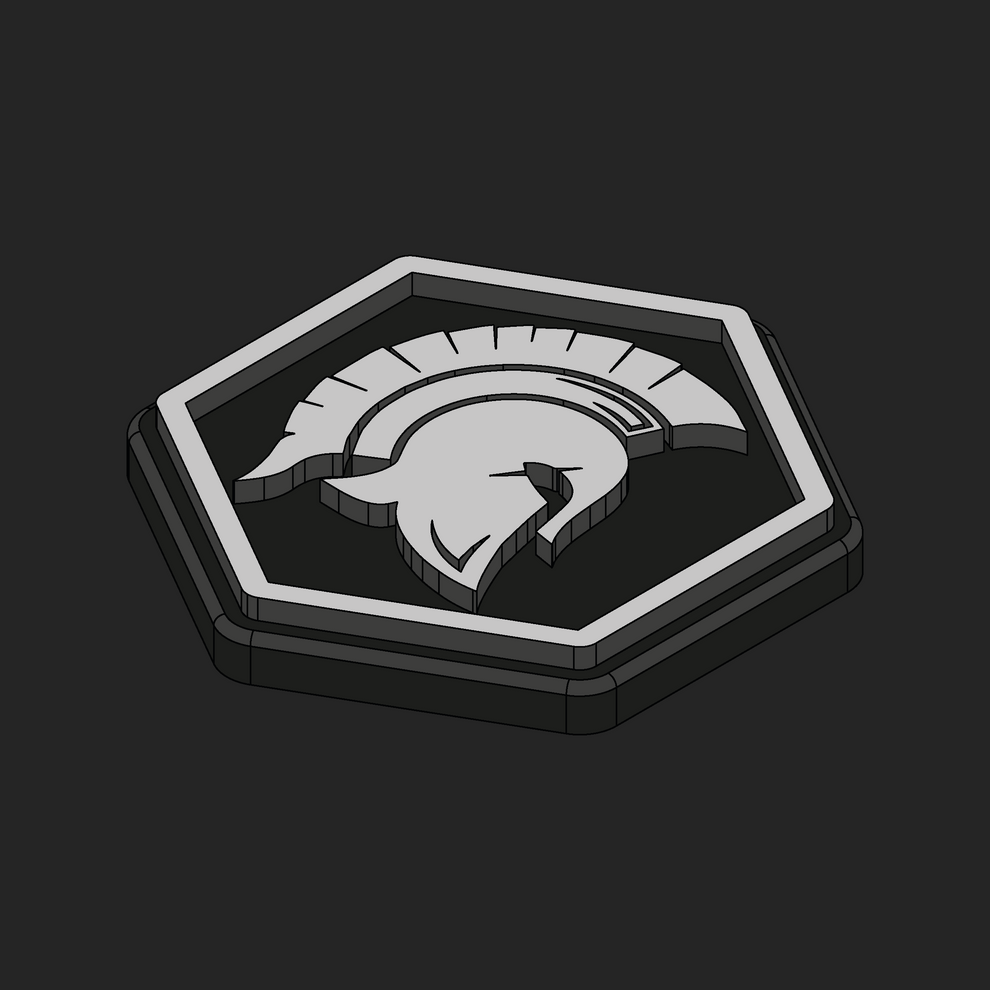 ARV Trojan Helmet - Hexagon Velcro Patches - Police – tacticalpatchesuk