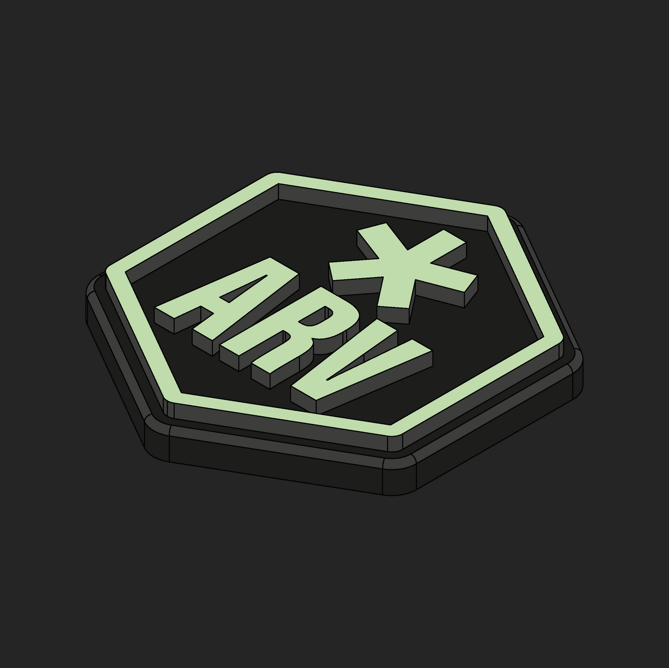 Glow-in-the-Dark ARV & Star Hexagon Velcro Patch – Hexapatch ...