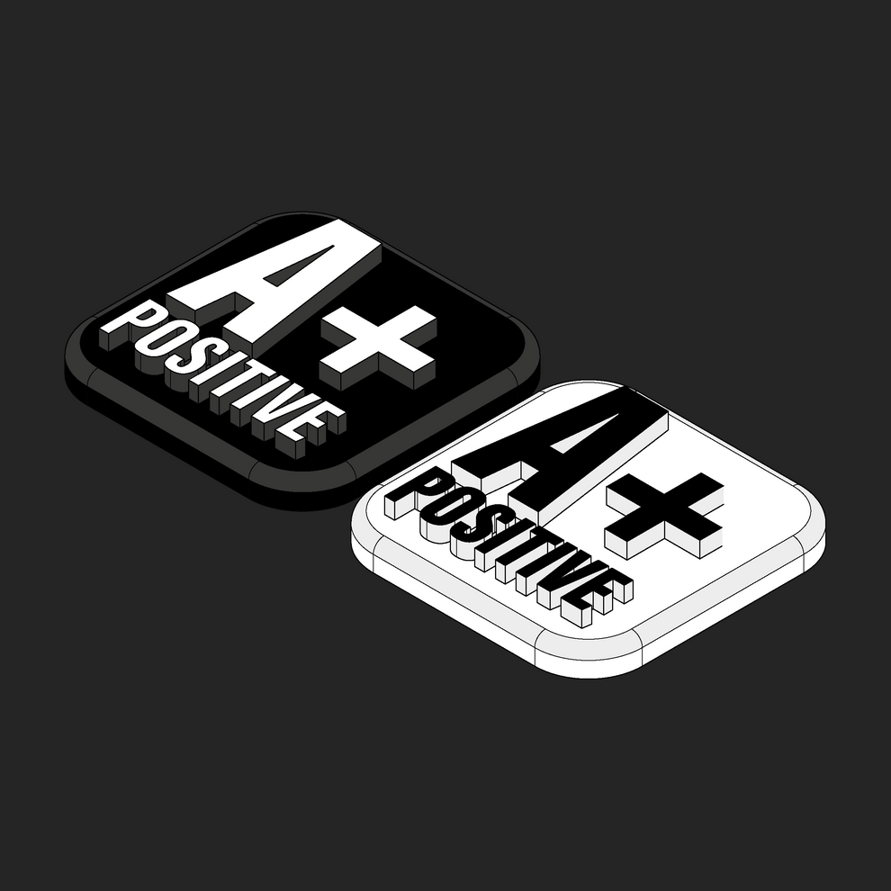 Blood Type Velcro Patches - All Types Available - 1x1 – tacticalpatchesuk
