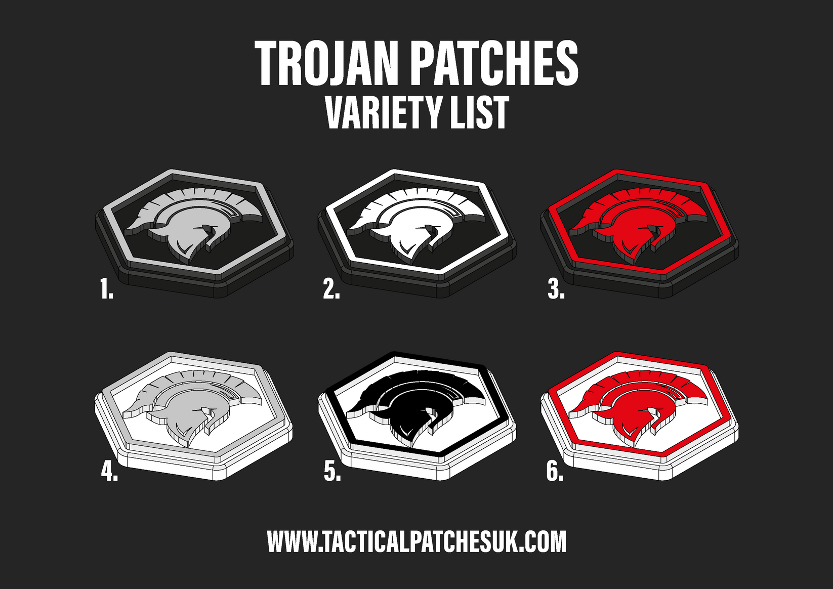 ARV Trojan Helmet - Hexagon Velcro Patches - Police – tacticalpatchesuk